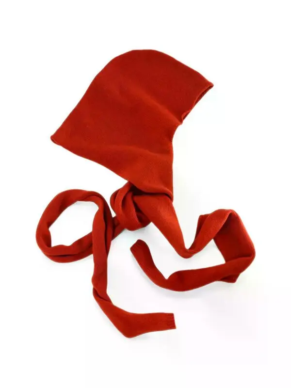 CASEY CASEY Hooded Scarf - Red