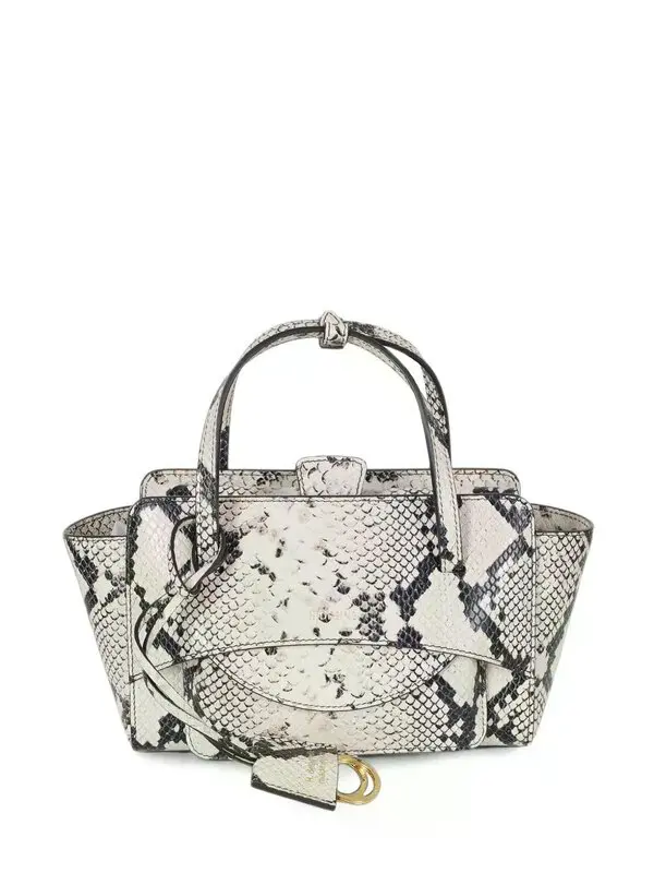 HIDESINS Snake-effect Leather Shoulder Bag