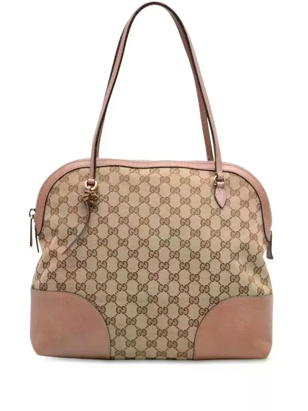 Gucci Medium Gg Canvas Bree Dome Tote Bag