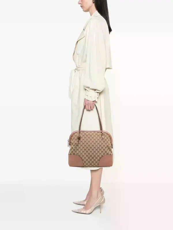 Gucci Medium Gg Canvas Bree Dome Tote Bag