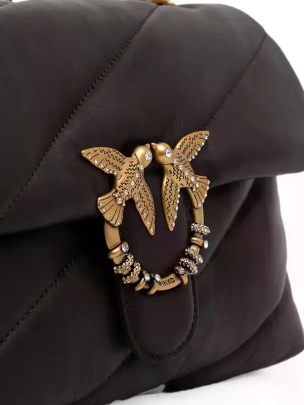Pinko Love Birds Quilted Shoulder Bag