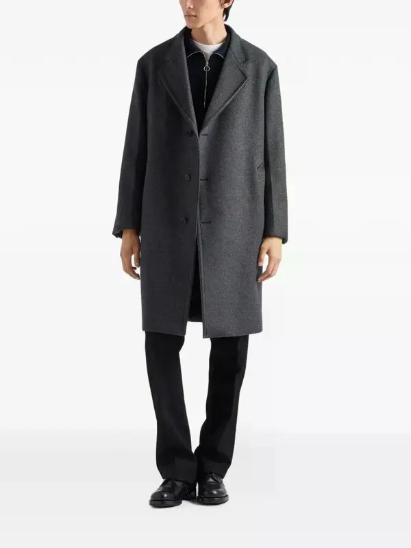 Prada Single-breasted Wool And Cashmere Coat