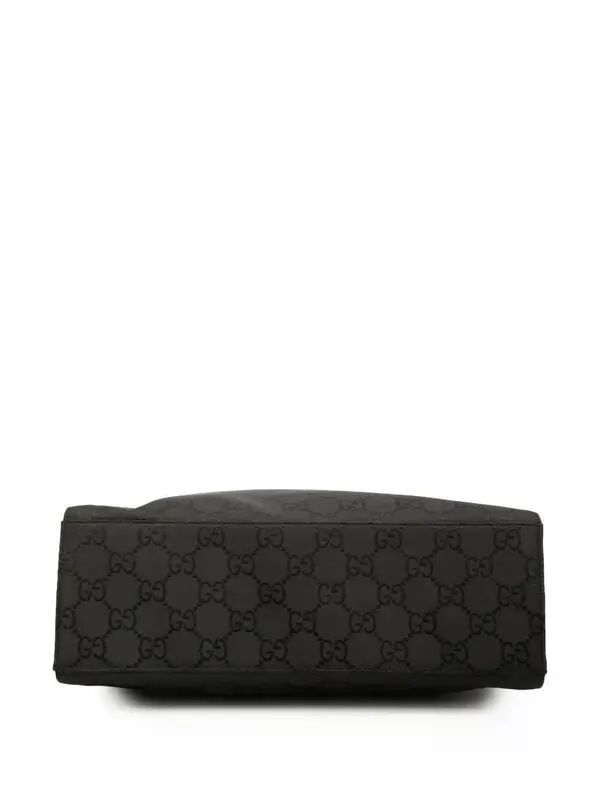 Gucci Gg Nylon Bamboo Handbag