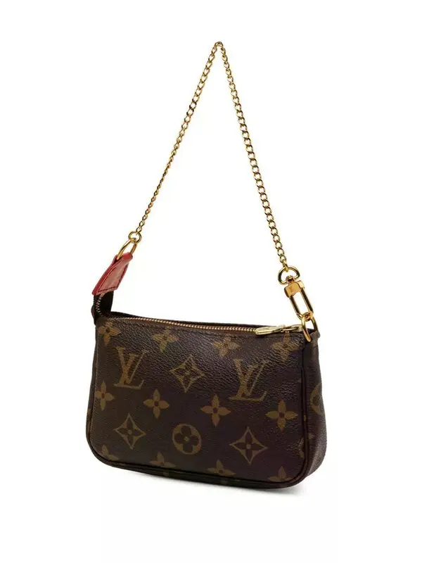 LOUIS VUITTON Monogram Vivienne Christmas Mini Pochette Accessoires Shoulder Bag - Brown