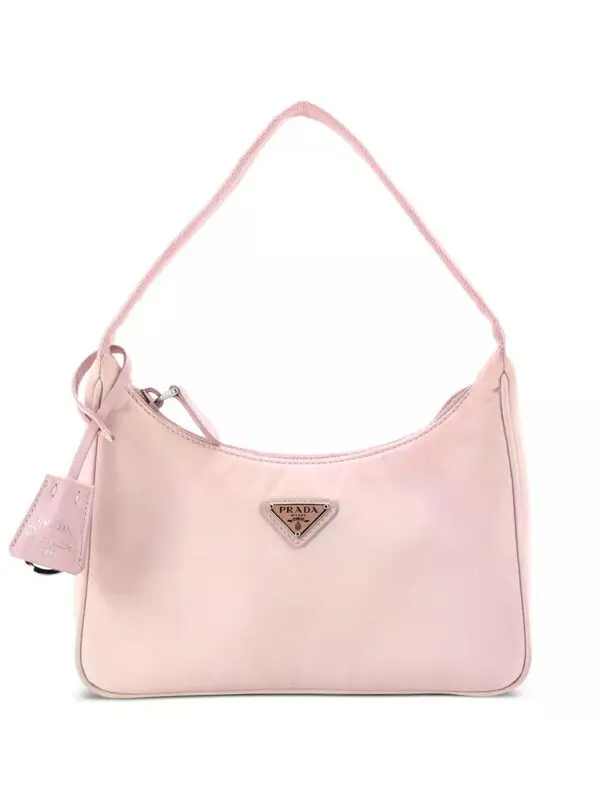 Prada Re-edition 2000 Tessuto Mini Hobo Bag - Pink