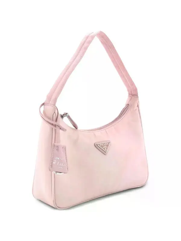Prada Re-edition 2000 Tessuto Mini Hobo Bag - Pink