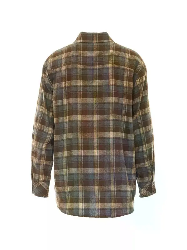 ELE Check-pattern Button-up Shirt