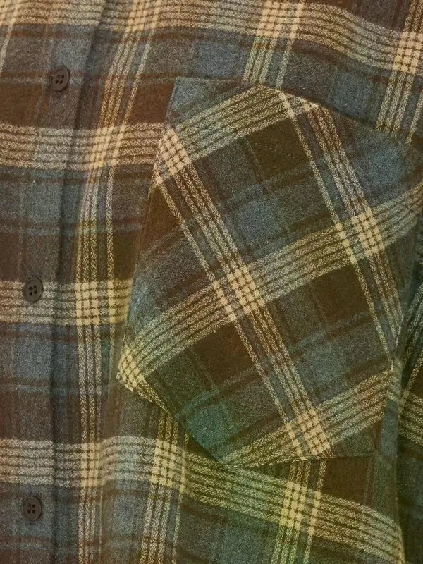 ELE Check-pattern Button-up Shirt