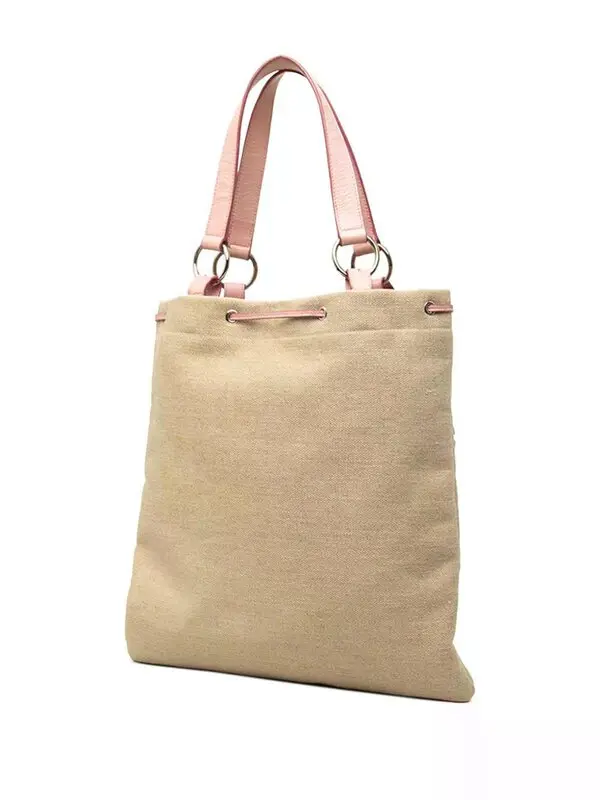 Saint Laurent Canvas Heart Kahala Tote Bag