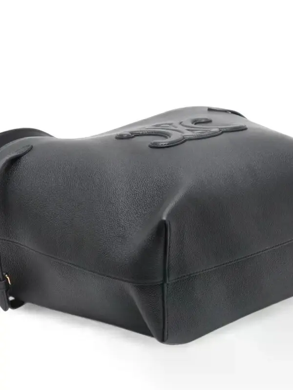 Celine Grained Calfskin Cuir Triomphe Cabas Anais Tote Bag