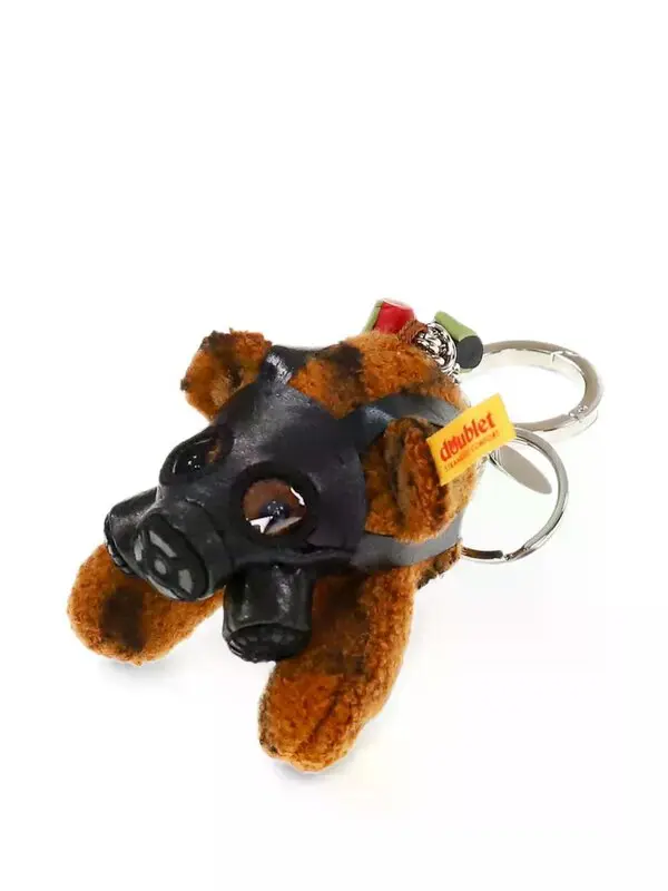 DOUBLET Gas-mask Teddy-bear Keyring - Brown