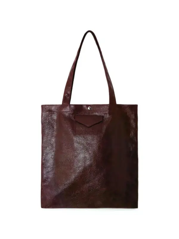 LANCASTER Crinkled-finish Tote Bag