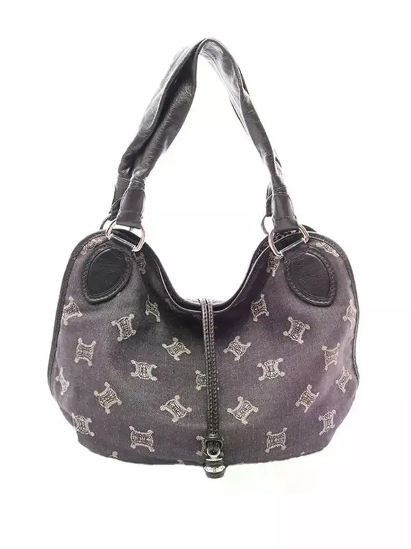 Celine 2000-2015 Macadam Denim Bittersweet Hobo Bag