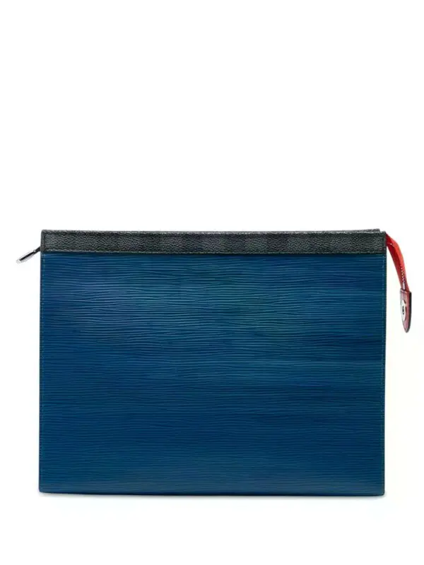 LOUIS VUITTON Epi Damier Graphite Pochette Voyage Mm Clutch Bag - Blue