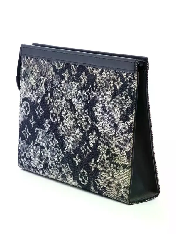LOUIS VUITTON Monogram Tapestry Pochette Voyage Mm Clutch Bag