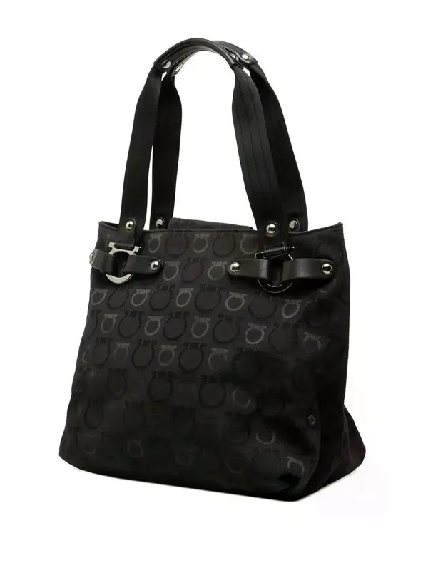 FERRAGAMO 2000-2026 Gancini Canvas Tote Bag
