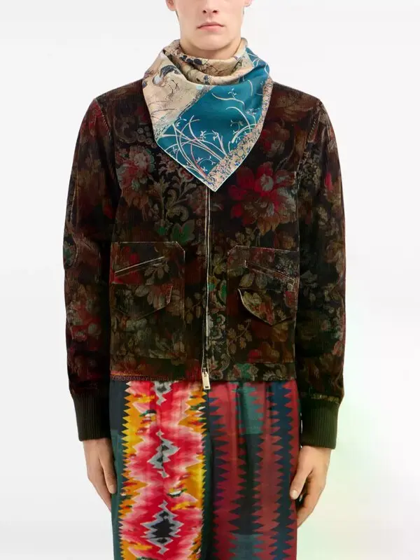 PIERRE-LOUIS MASCIA Aloeuw Landscape-print Silk Scarf - Neutrals