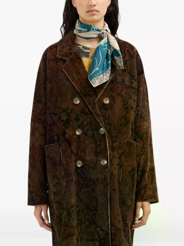 PIERRE-LOUIS MASCIA Aloeuw Landscape-print Silk Scarf - Neutrals