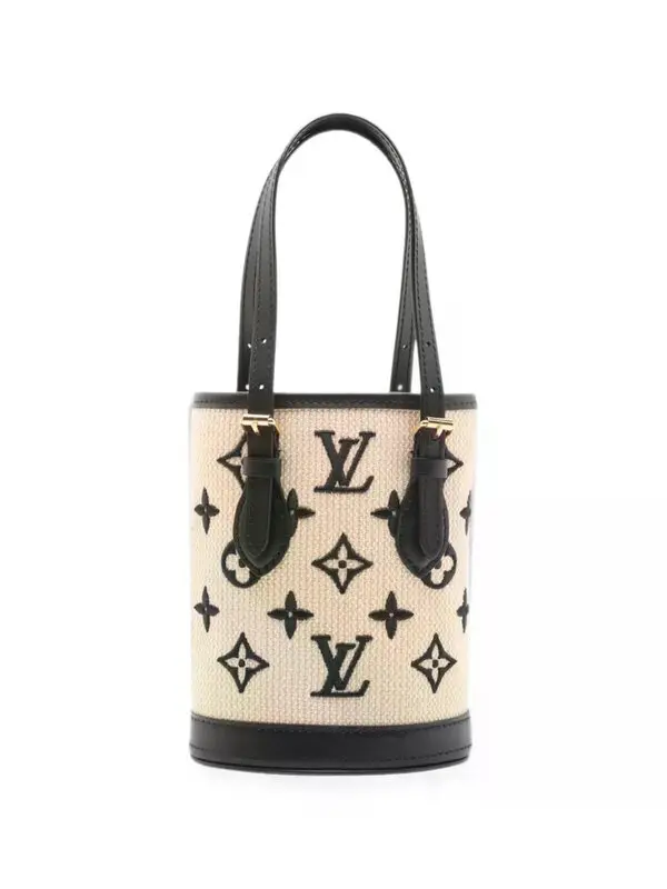 LOUIS VUITTON Monogram Cotton Nano Bucket Bag
