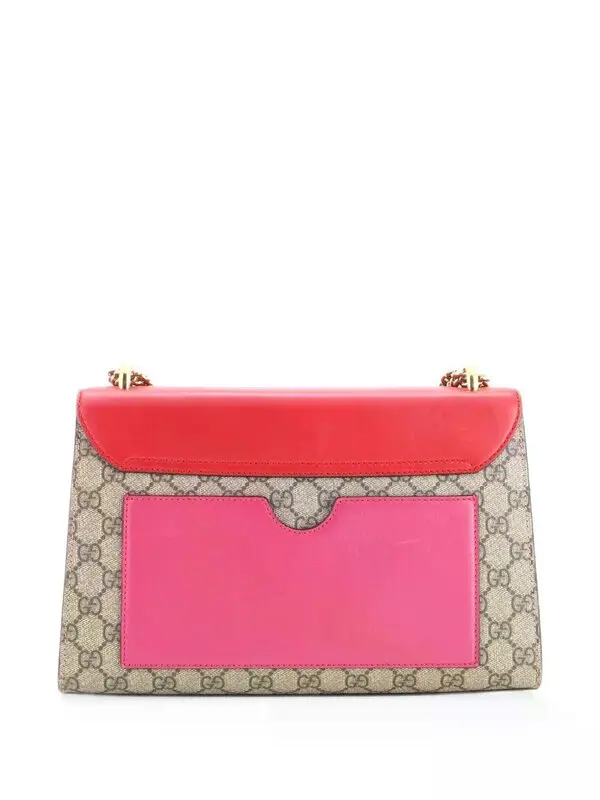 Gucci Padlock Gg Coated Canvas And Leather Medium Shoulder Bag