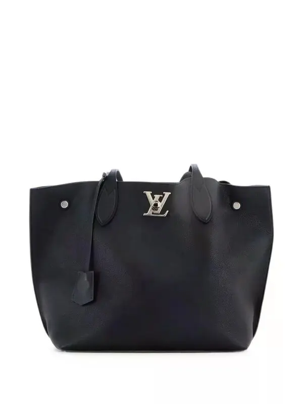 LOUIS VUITTON Lockme Go Leather Tote Bag
