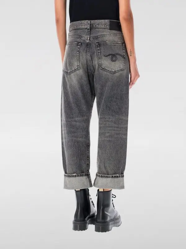R13 Cross-over Straight Leg Jeans