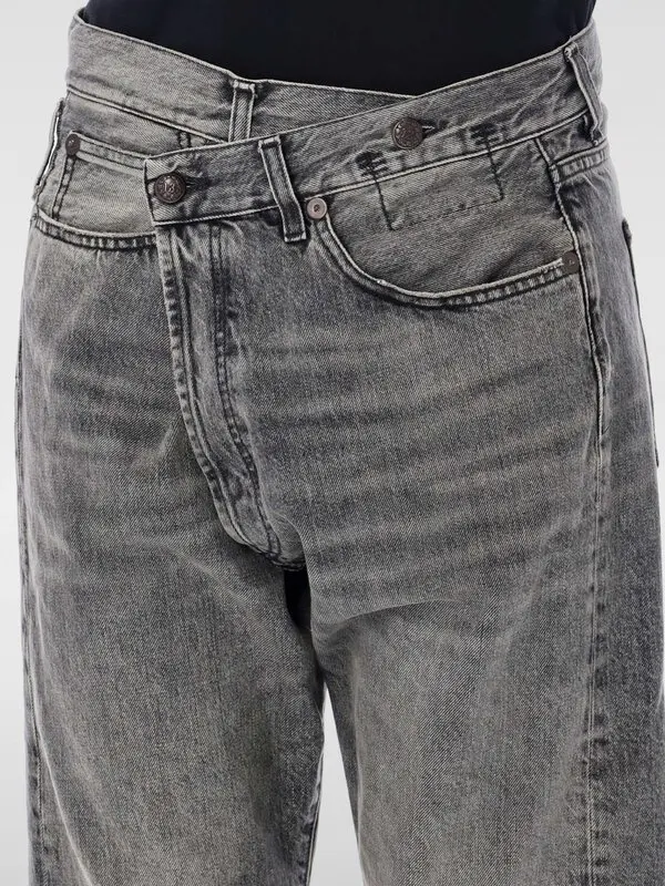 R13 Cross-over Straight Leg Jeans
