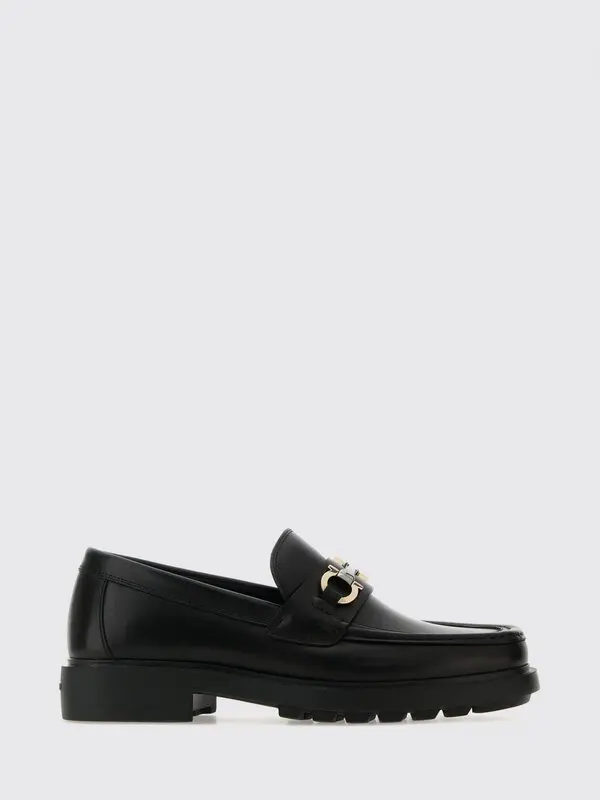 FERRAGAMO Gancini Leather Loafers
