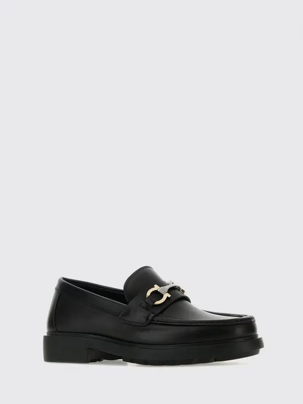 FERRAGAMO Gancini Leather Loafers