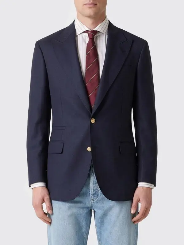 Brunello Cucinelli Single-breasted Virgin Wool Blazer