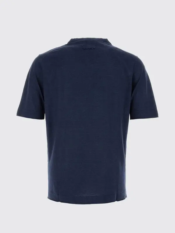 PALTO' Linen And Cotton T-shirt - Blue