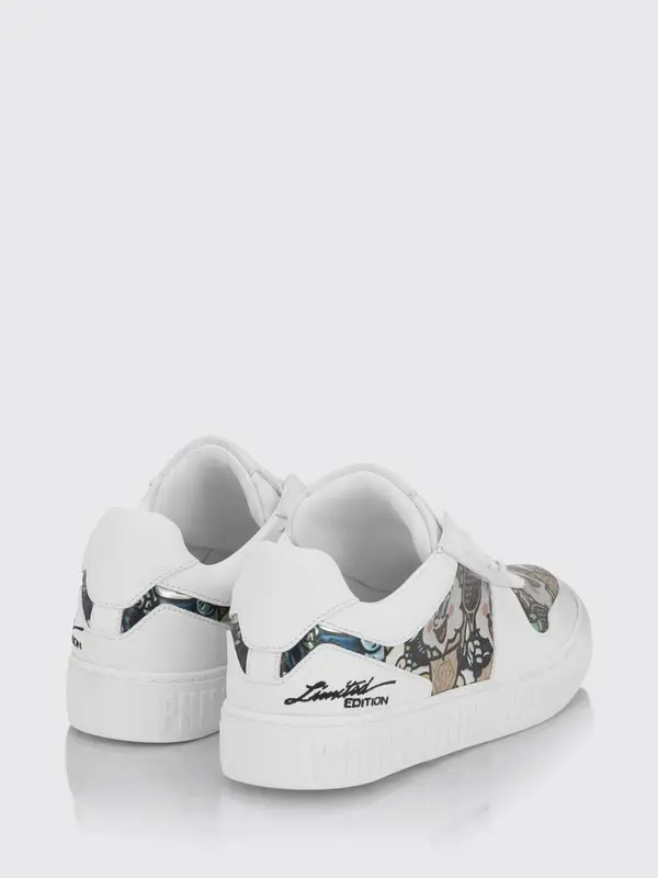 Philipp Plein Printed Low Top Trainers - White