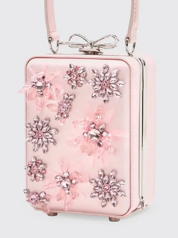 SELF-PORTRAIT Satin Bag With Crystals