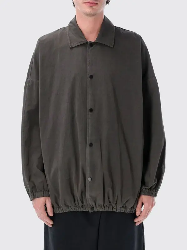 Fear Of God Oversized Cotton Shirt Jacket With Logo