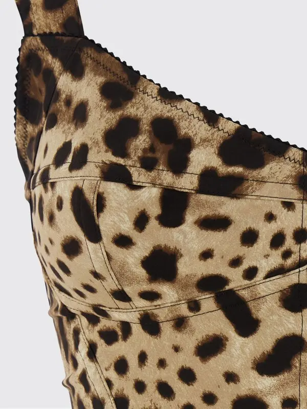 Dolce & Gabbana Leopard Print Midi Dress