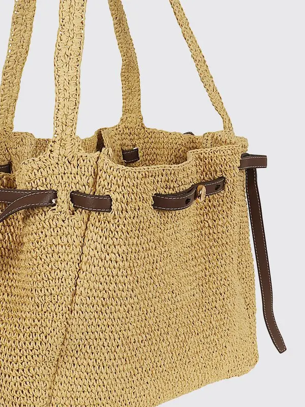 Tory Burch Romy Large Raffia Tote Bag