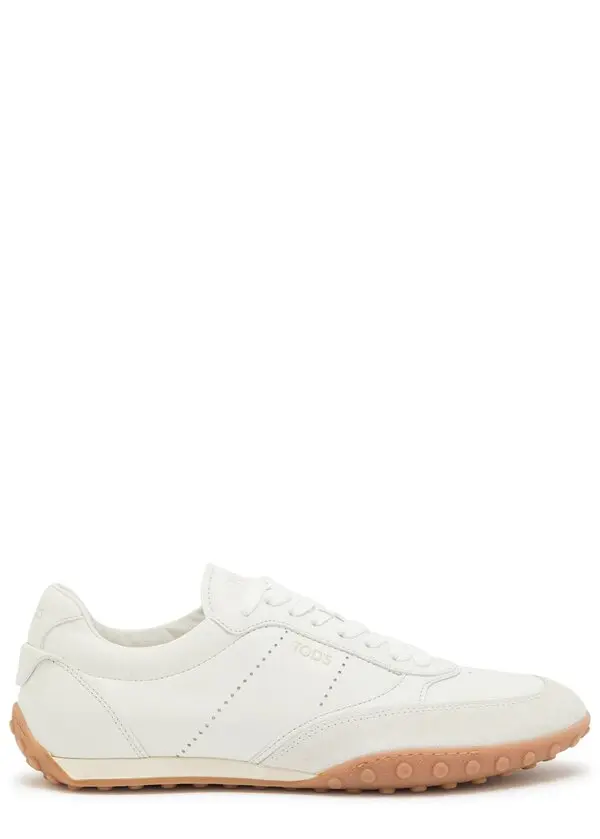 TOD'S Sportiva 13m Panelled Suede Sneakers - White