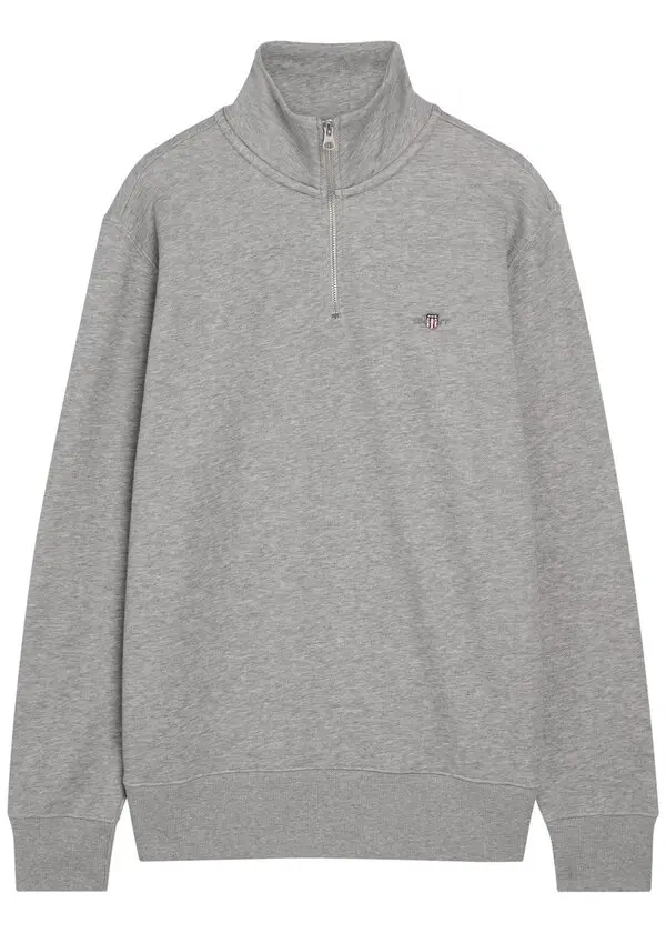 Gant Half-zip Cotton-blend Sweatshirt