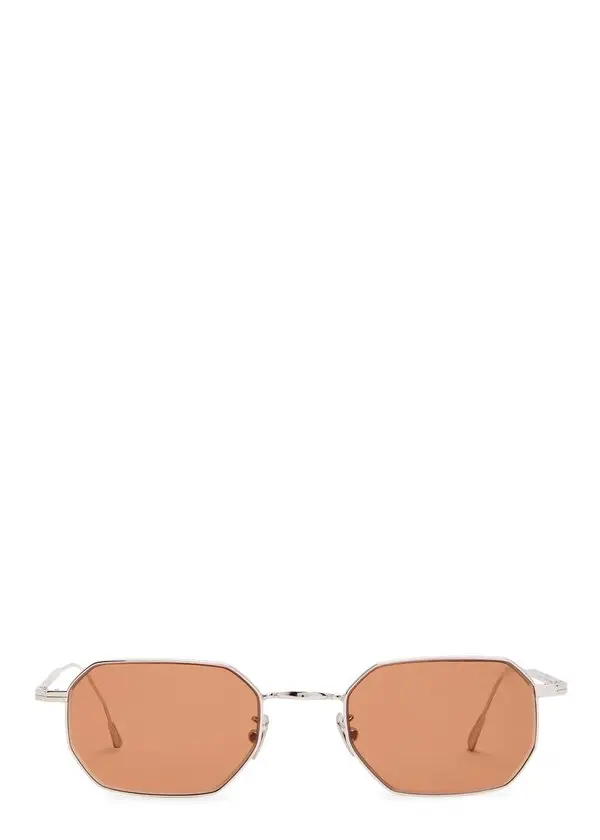 CUTLER & GROSS Cutler And Gross 0005 Hexagonal-frame Sunglasses - Silver