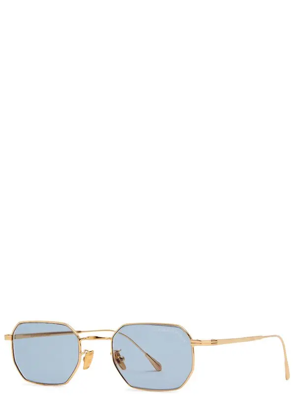 CUTLER & GROSS 0005 Hexagonal-frame Sunglasses - Blue Light