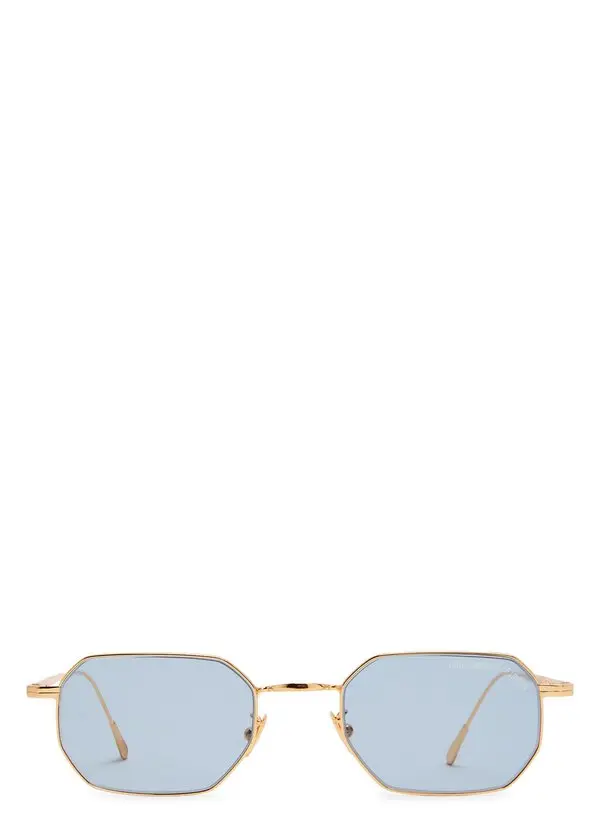 CUTLER & GROSS 0005 Hexagonal-frame Sunglasses - Blue Light