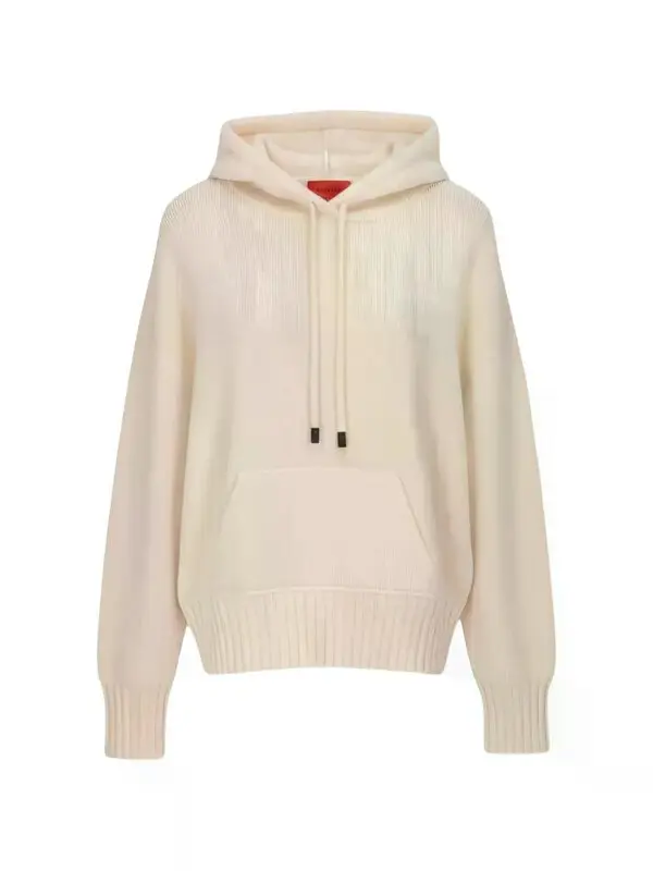 Isaia Knitted Pouch-pocket Hoodie