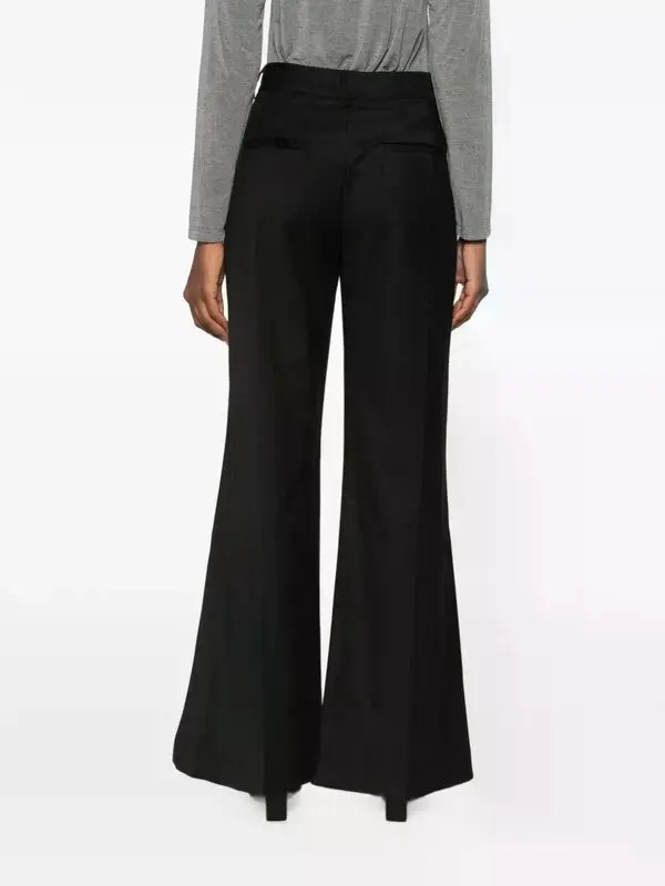 Dixie Pressed-crease Flared Trousers