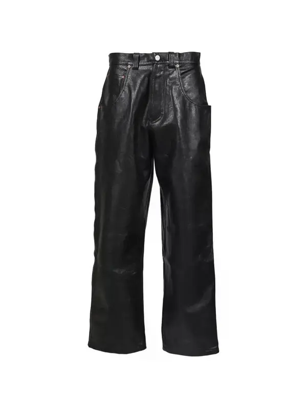 Vetements Leather Trousers