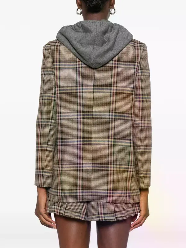 Dixie Checked Double-breasted Jacket