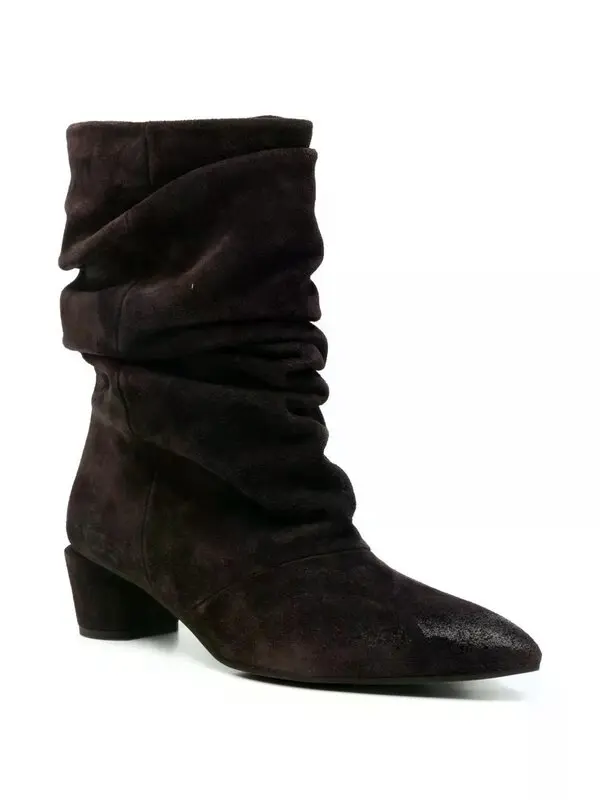 LISKA Slouchy Pointed-toe Boots