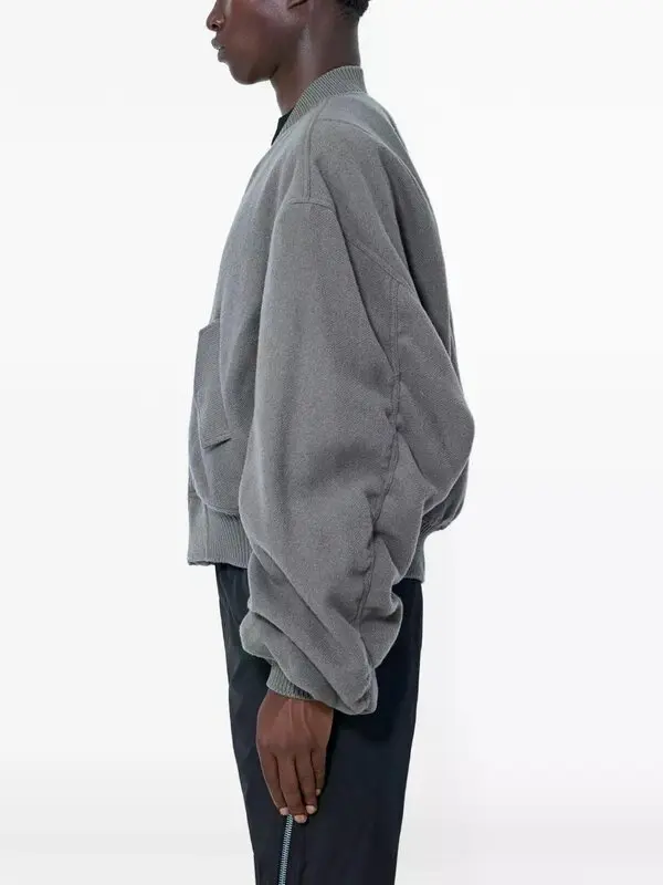 Rick Owens Boiled Wool Secchia Flight Jacket