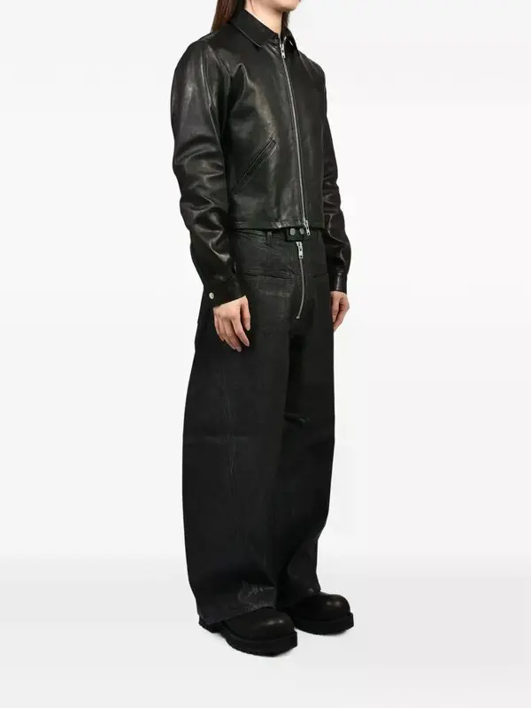 FILTH Waxed Wide-leg Jeans