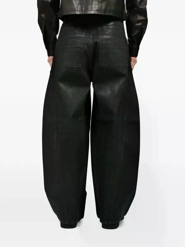 FILTH Waxed Wide-leg Jeans