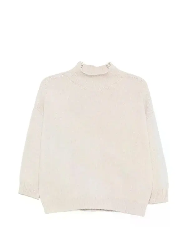 VANISE High-neck Drop-shoulder Sweater
